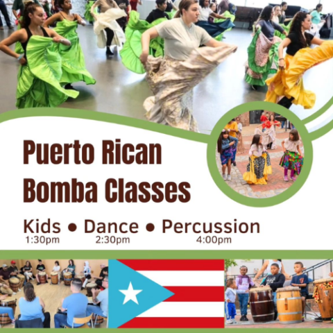 Puerto Rican Bomba Dance Classes - FXBG