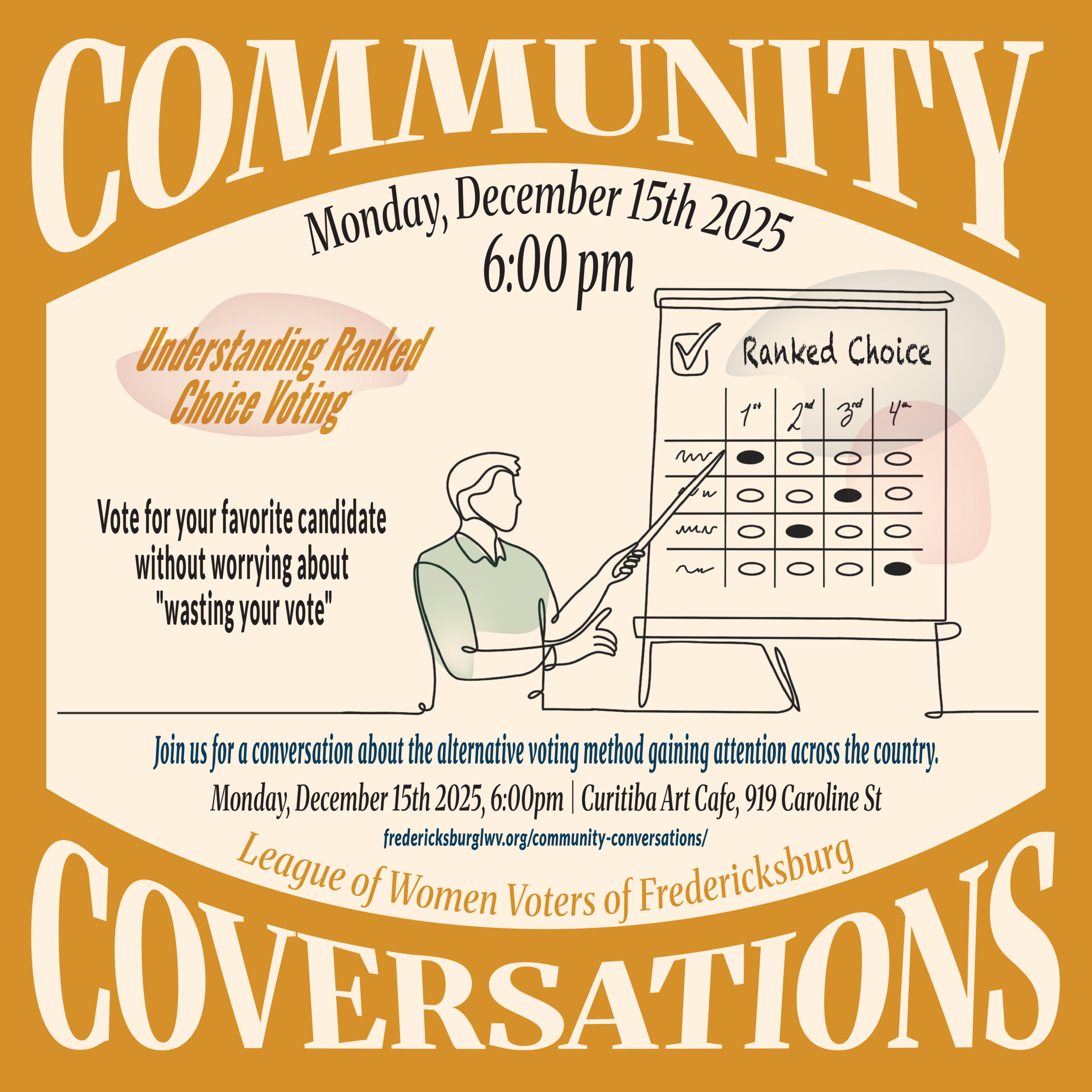 Community Conversations: Understanding Ranked Choice Voting - FXBG