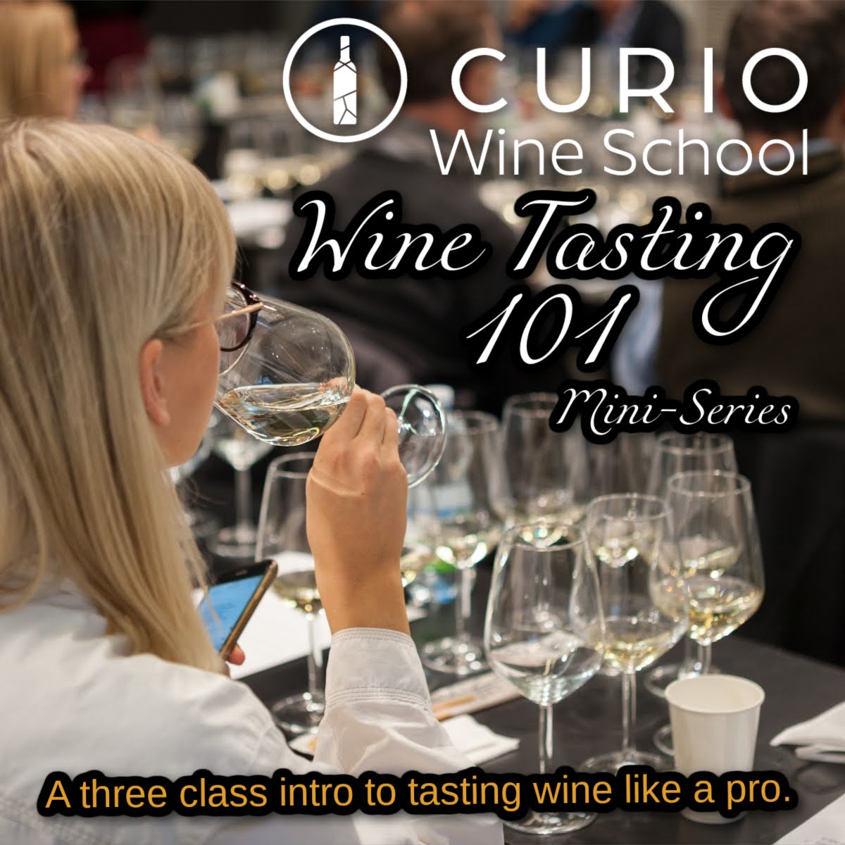 Curio Wine School: Wine Tasting 101 (3 Class Series) - FXBG
